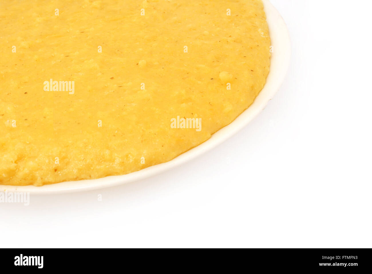 semolina polenta traditional food Stock Photo - Alamy