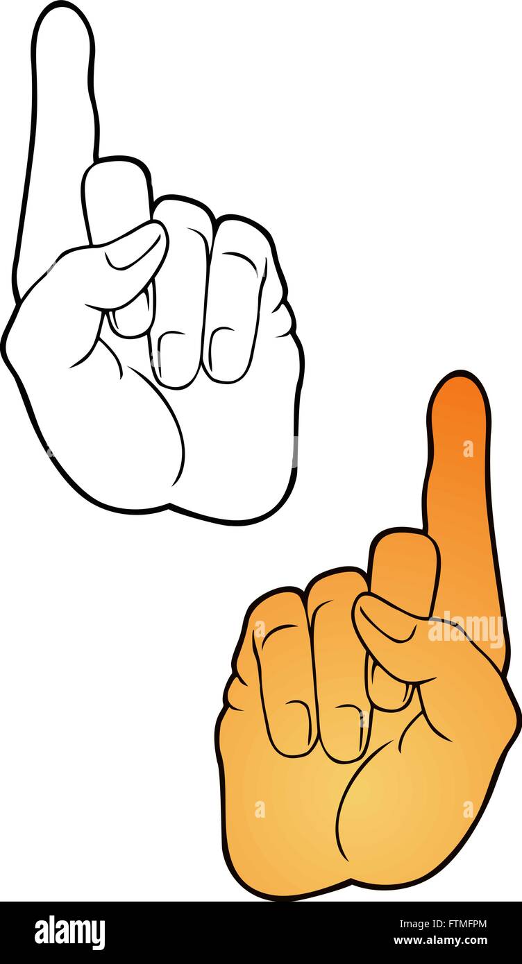 Hand pointing drawing hi-res stock photography and images - Alamy