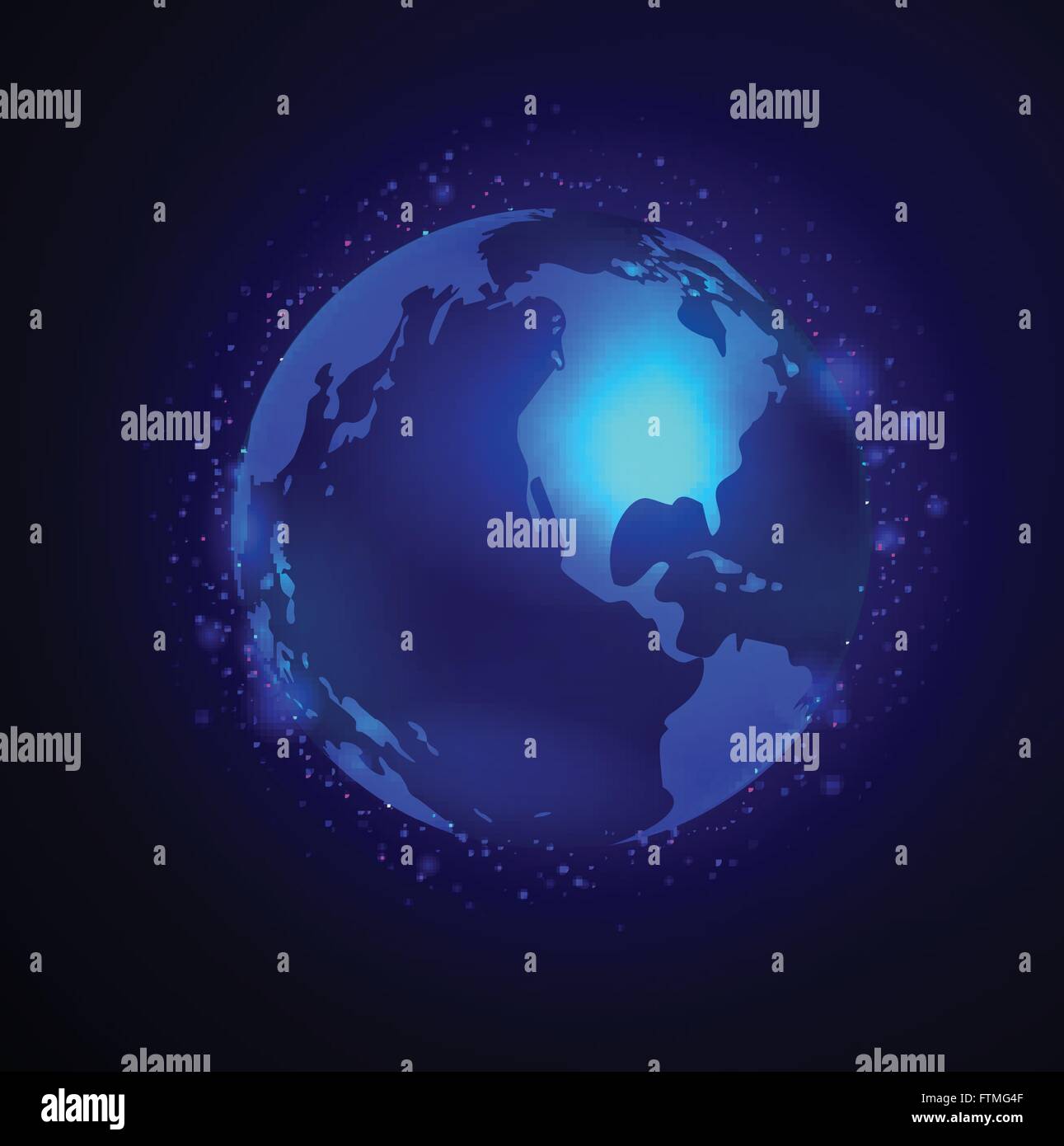 Earth Vector Space Background Stock Vector Image & Art - Alamy
