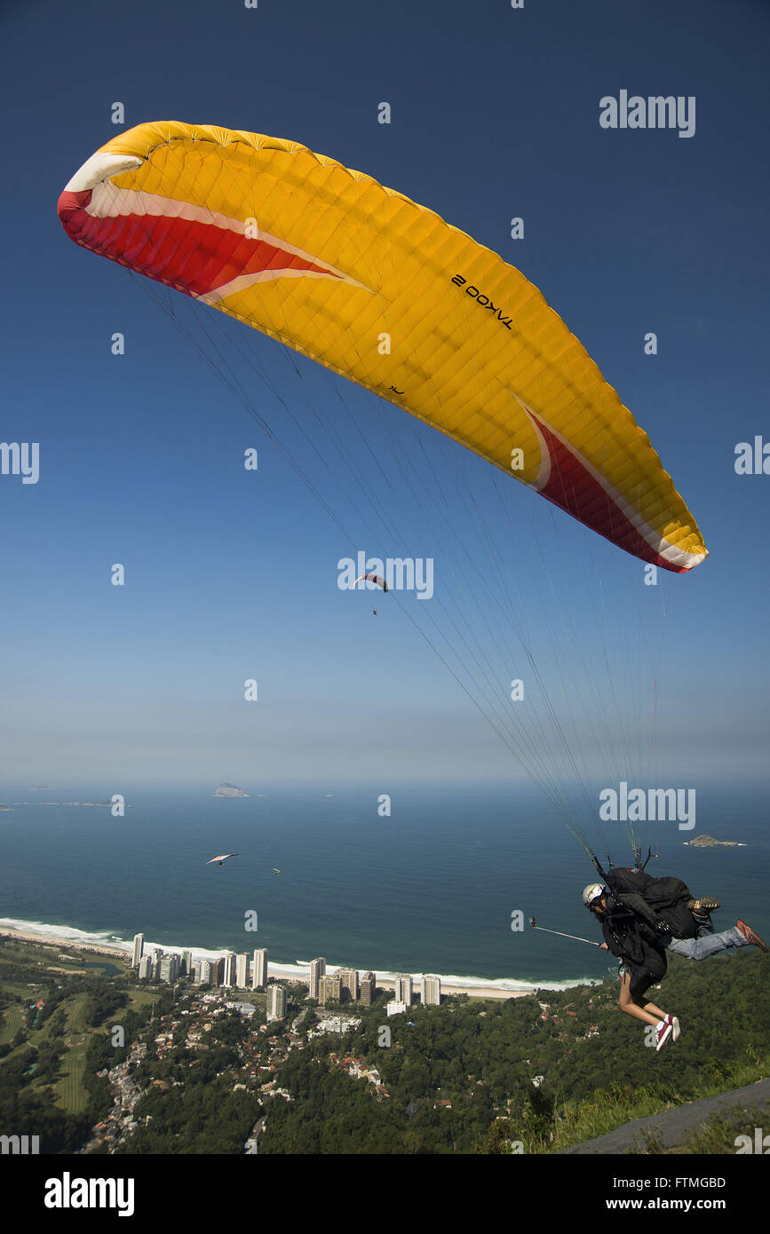Tandem Paragliding Take Off