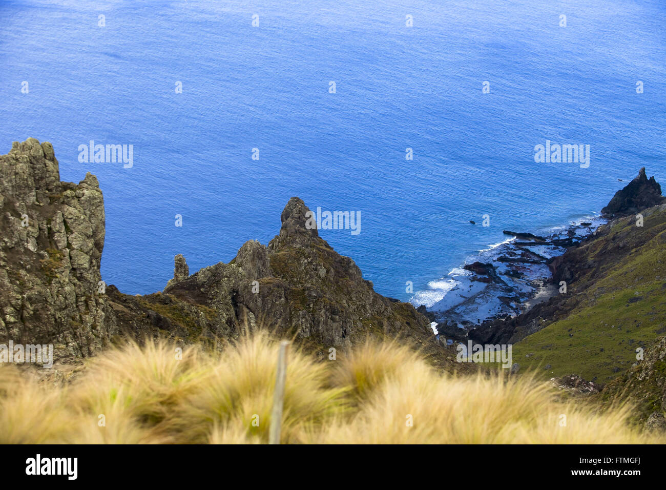 Landscape of the island of Trinidad in the Atlantic Ocean Stock Photo ...
