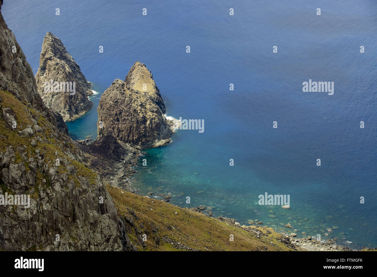 Landscape of the island of Trinidad in the Atlantic Ocean Stock Photo ...