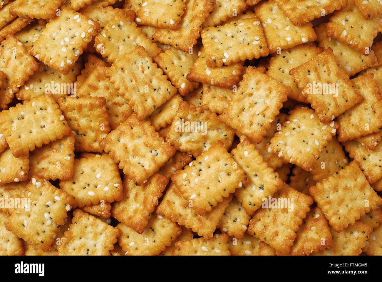sesame seed crackers Stock Photo - Alamy