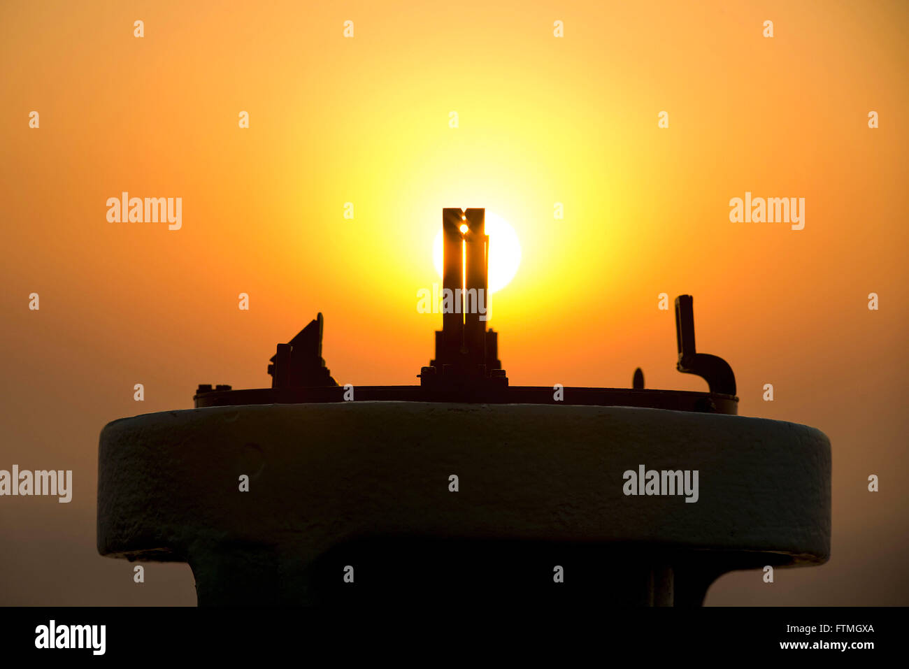 Compass for astronomical navigation locating the azimuth of the sun ...