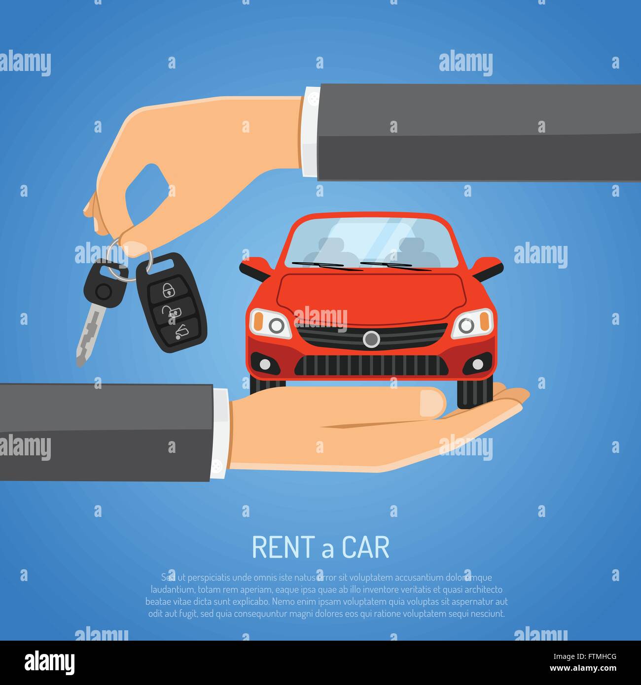 Car sale dealership concept Stock Vector Images - Alamy