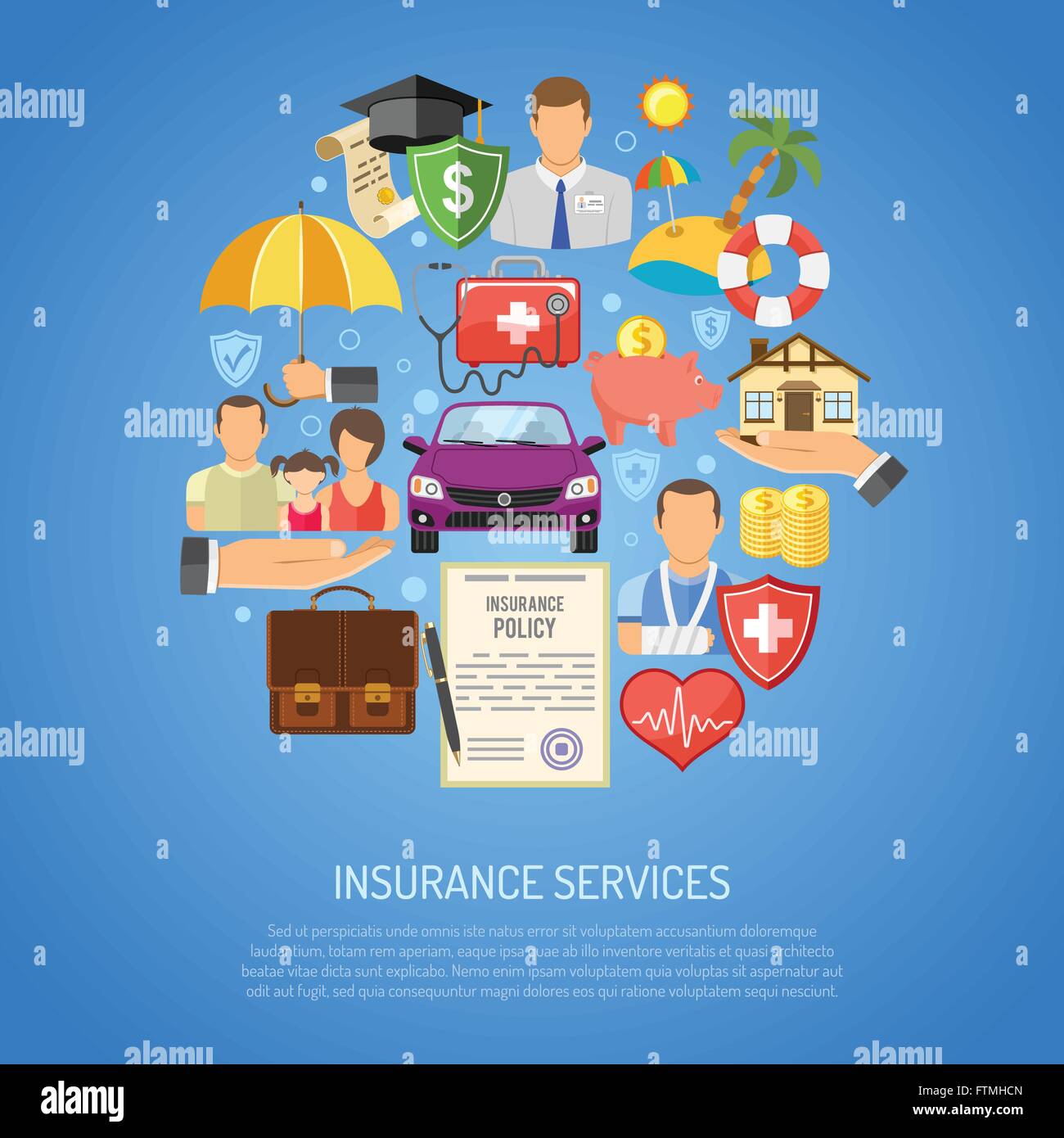 Bank insurer Stock Vector Images - Alamy