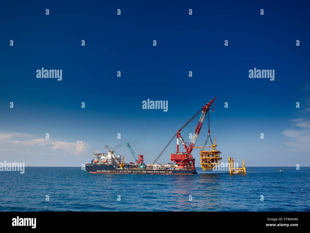 Offshore Oil Rig Crane Lerval High Resolution Stock Photography and ...