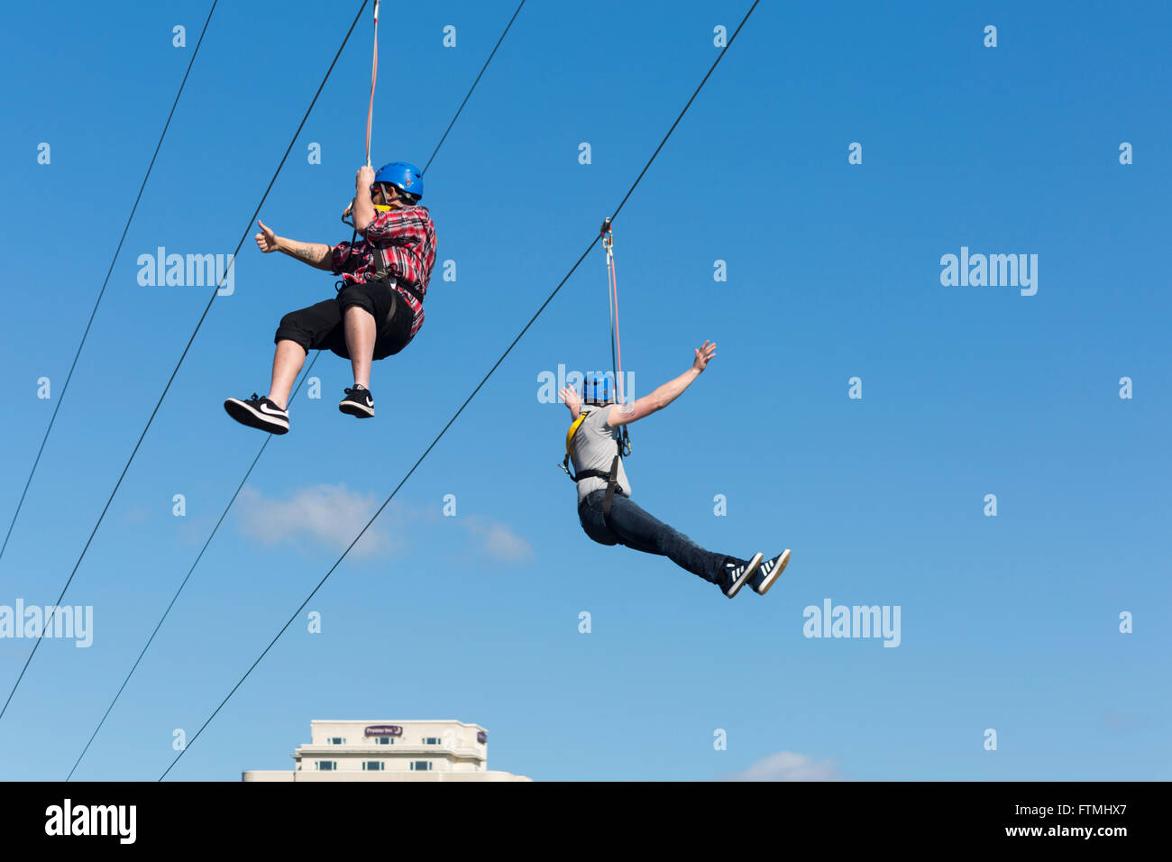 Bournemouth zipline hi-res stock photography and images - Alamy