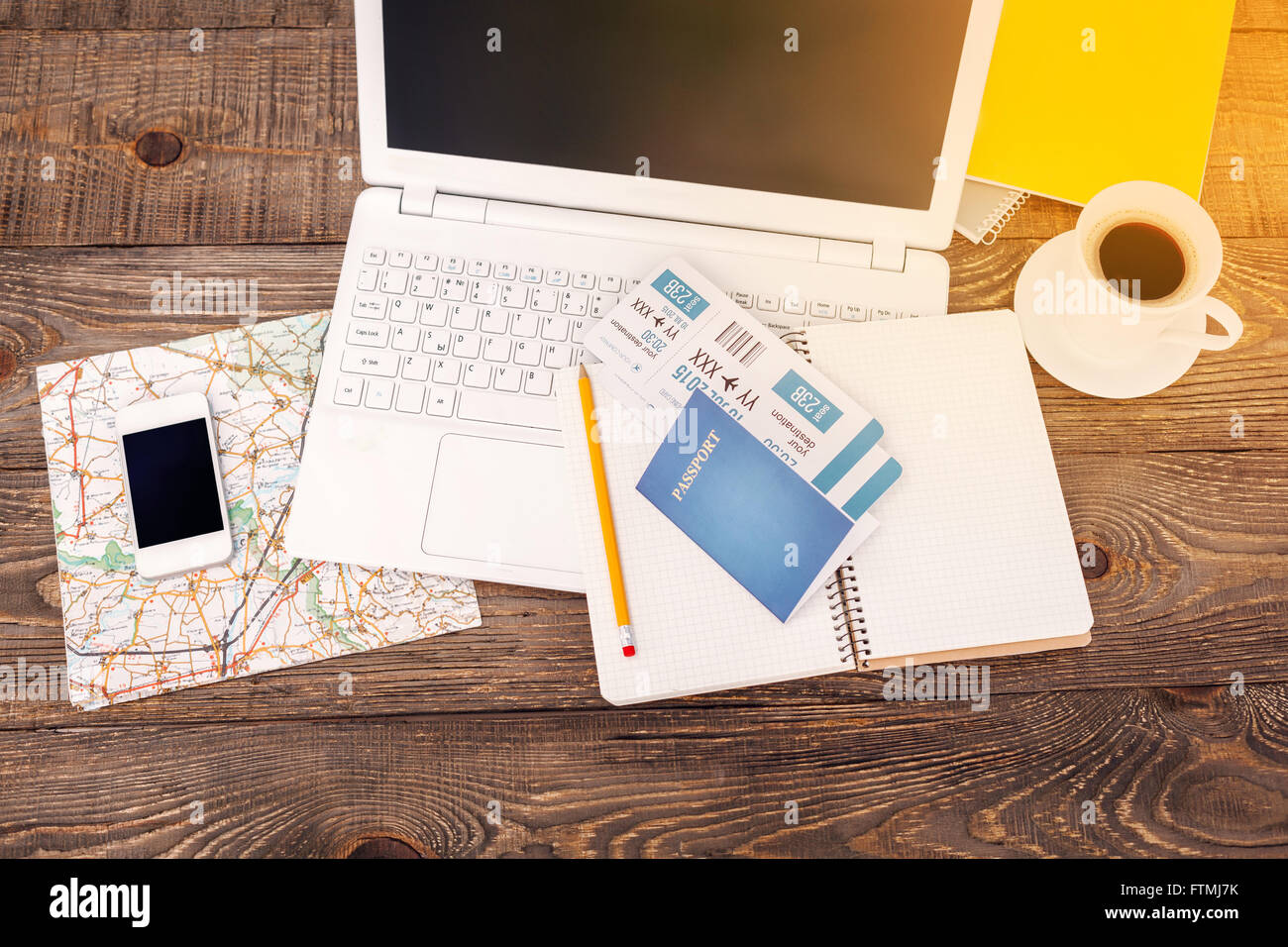 Laptop top view people ticket hi-res stock photography and images - Alamy