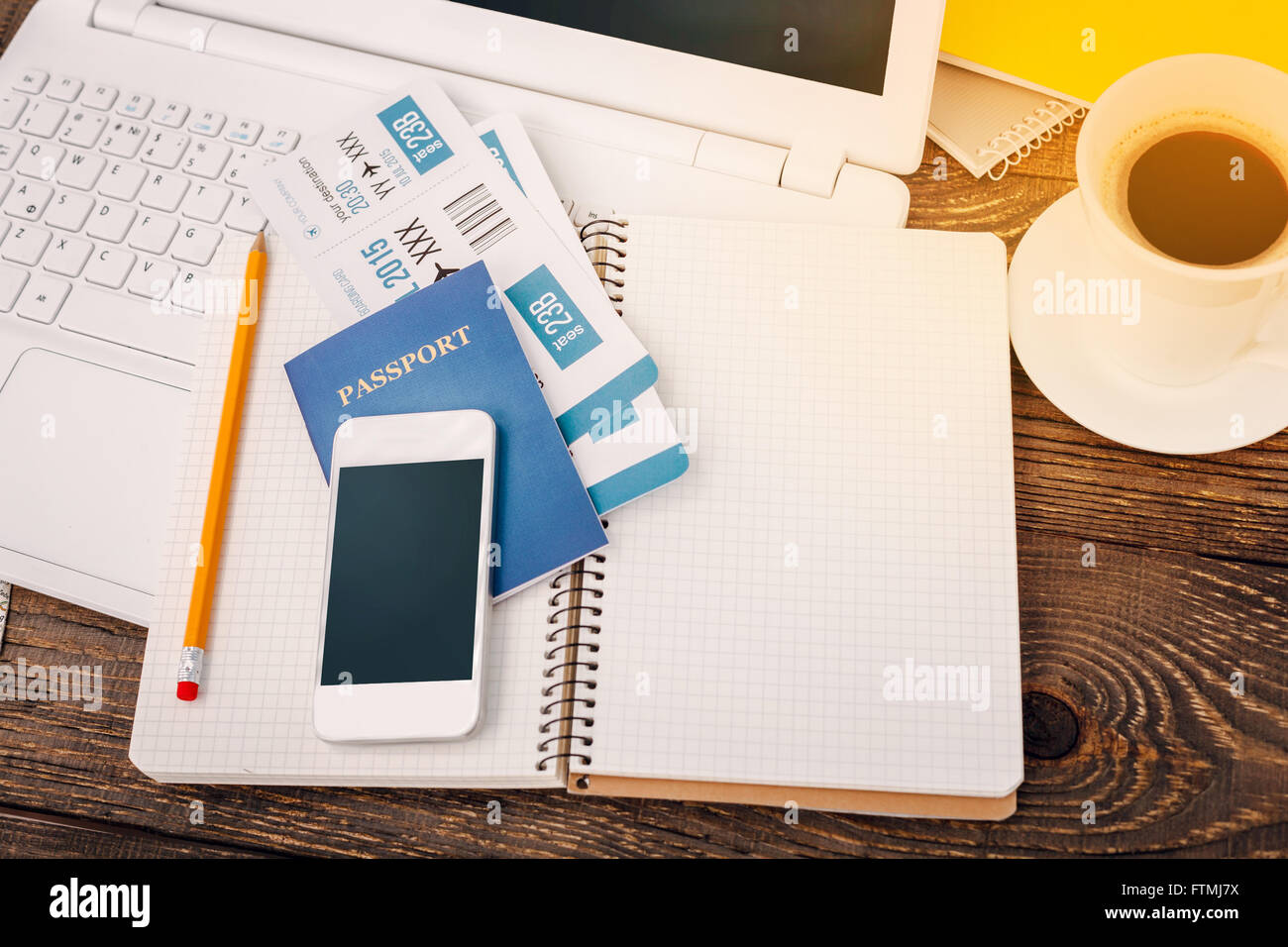 Laptop top view people ticket hi-res stock photography and images - Alamy