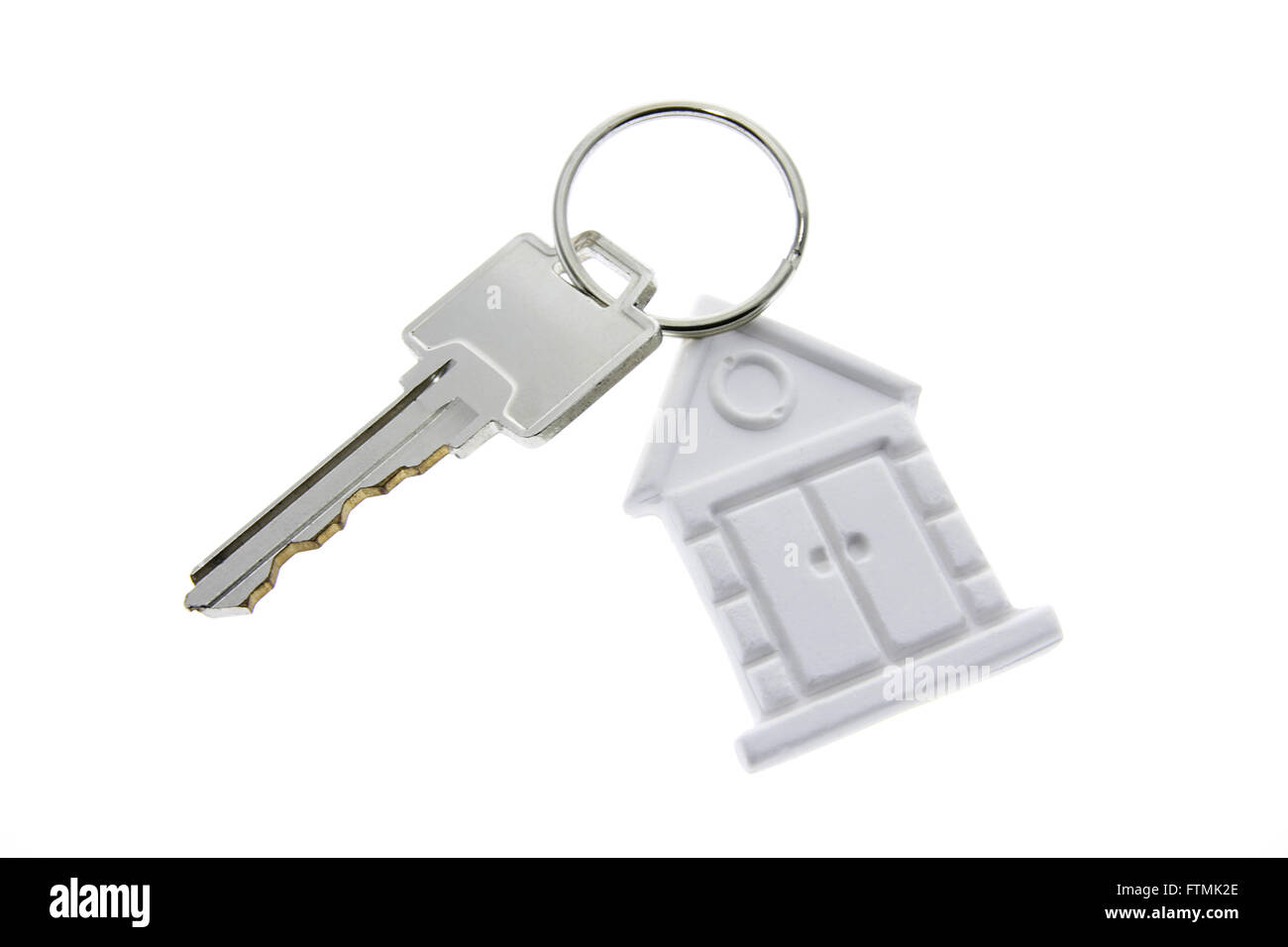 House Symbol Key Ring Stock Photo - Alamy
