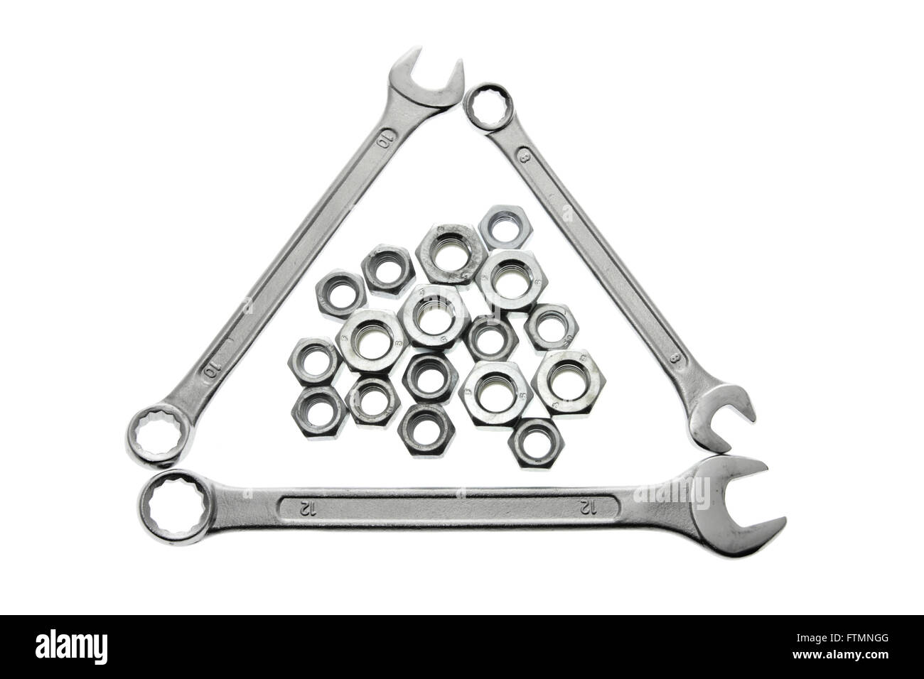 Spanners wrench Cut Out Stock Images & Pictures - Alamy