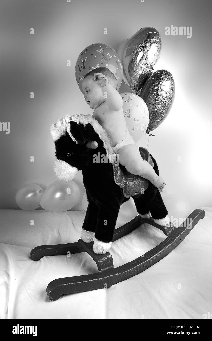 Baby rocking horse hi-res stock photography and images - Alamy