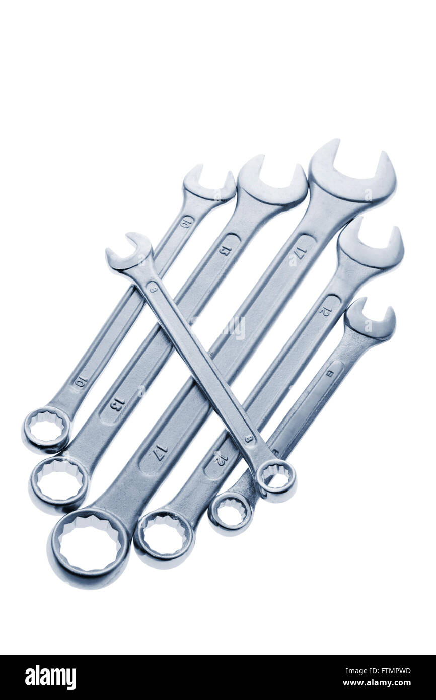 Spanners wrench Cut Out Stock Images & Pictures - Alamy