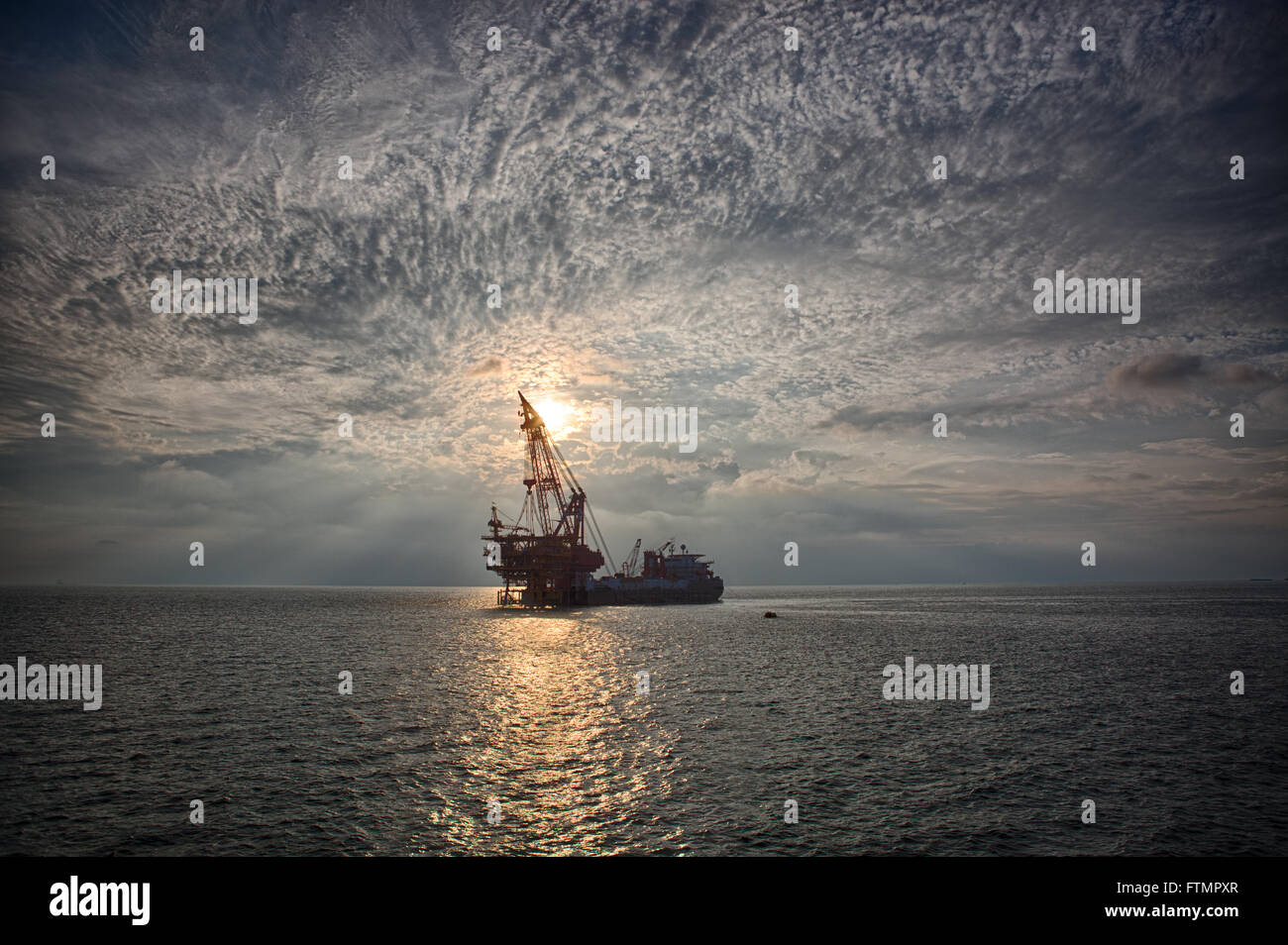 Offshore Oil Rig Crane Lerval High Resolution Stock Photography and ...