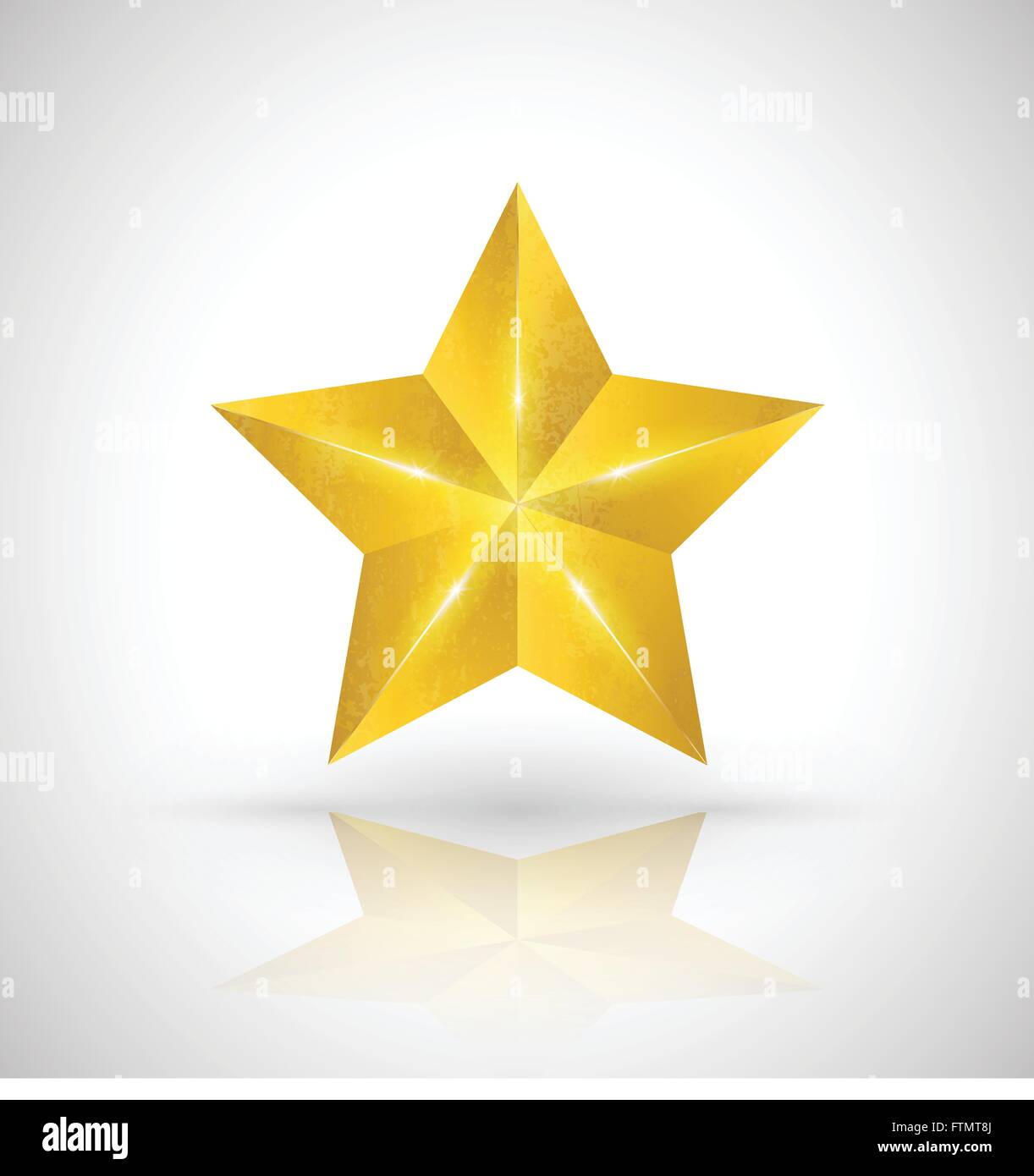 Gold star vector 3D style. Vector illustration Stock Vector Image & Art ...