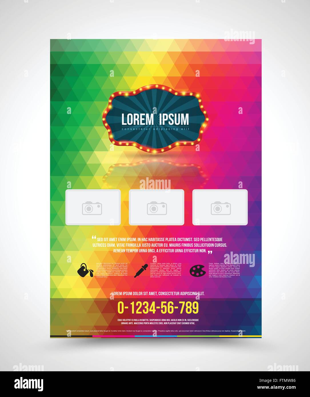 Template design abstract spectrum. Vector illustration Stock Vector ...