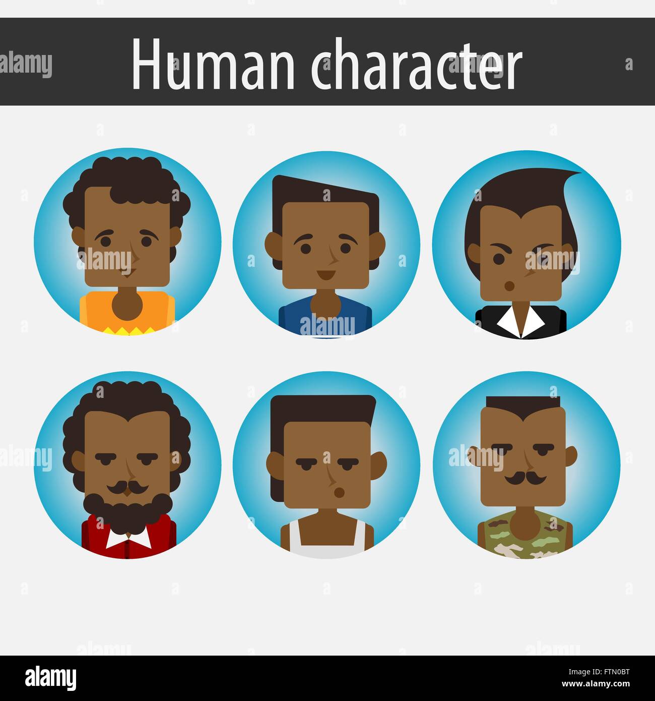set male African character Stock Vector Image & Art - Alamy
