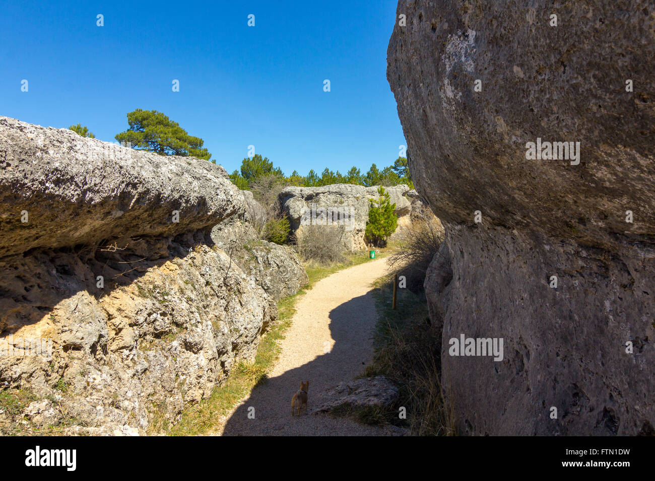 Rocks with capricious forms in the enchanted city of Cuenca, Spain ...