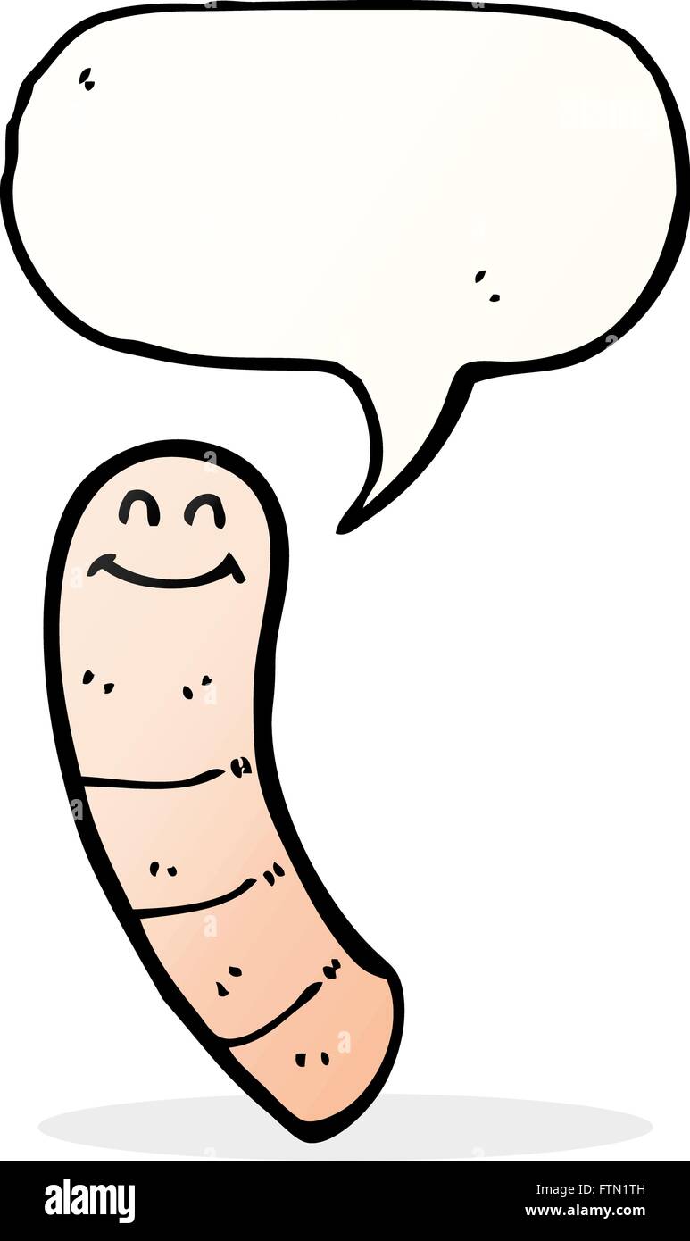 cartoon worm with speech bubble Stock Vector Image & Art - Alamy