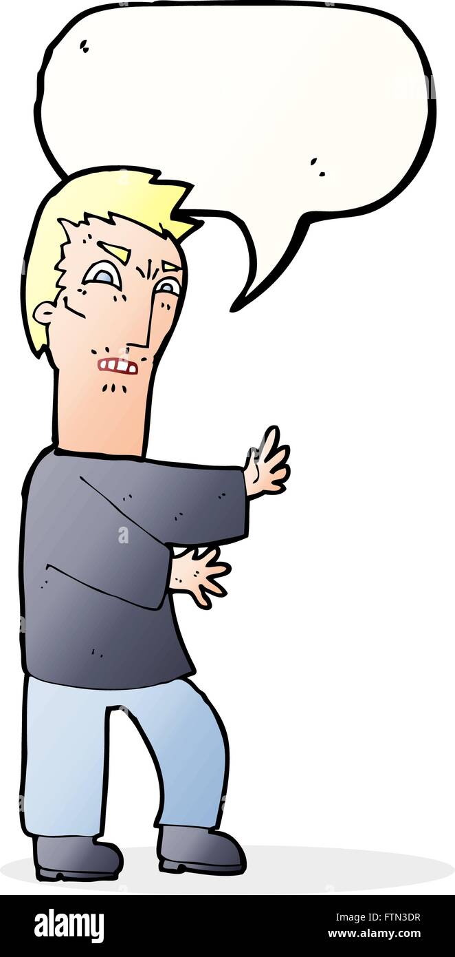 cartoon angry man with speech bubble Stock Vector Image & Art - Alamy