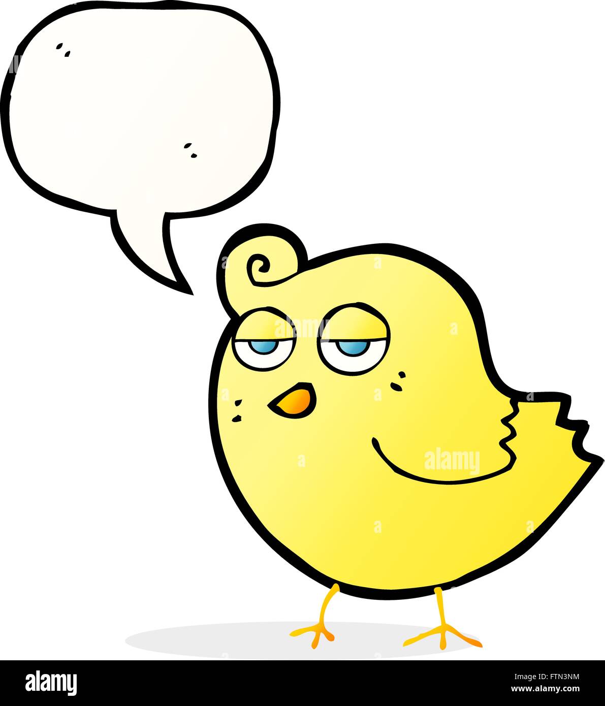 cartoon bird with speech bubble Stock Vector Image & Art - Alamy