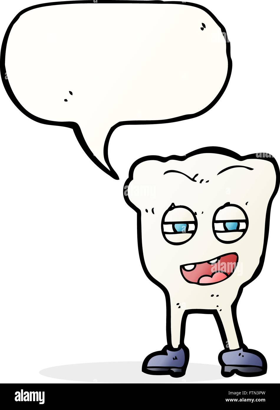 Cartoon funny tooth character bubble hi-res stock photography and ...