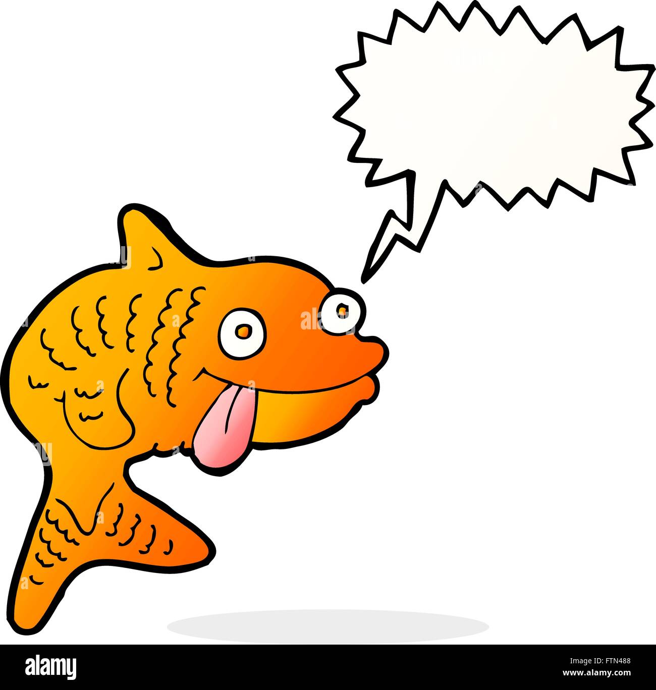 cartoon fish with speech bubble Stock Vector Image & Art - Alamy