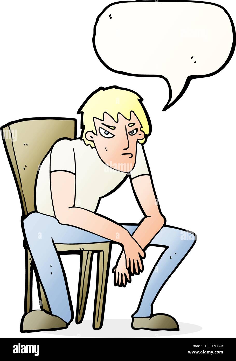 Cartoon dejected man Stock Vector Images - Alamy