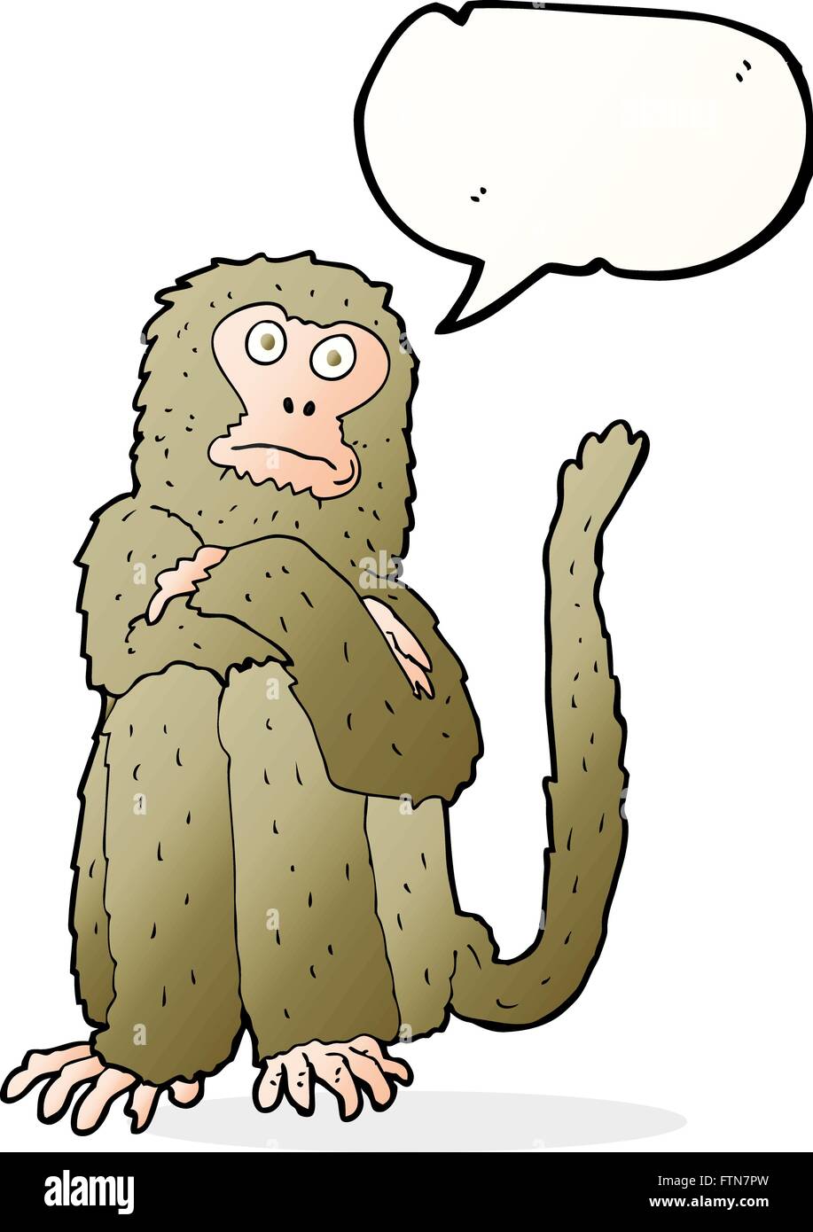 Unhappy monkey cartoon Stock Vector Images - Alamy
