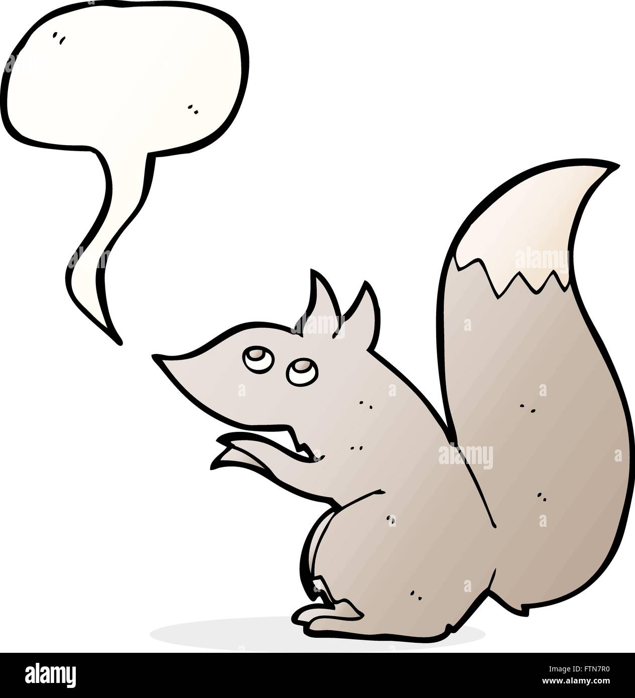 cartoon squirrel with speech bubble Stock Vector Image & Art - Alamy