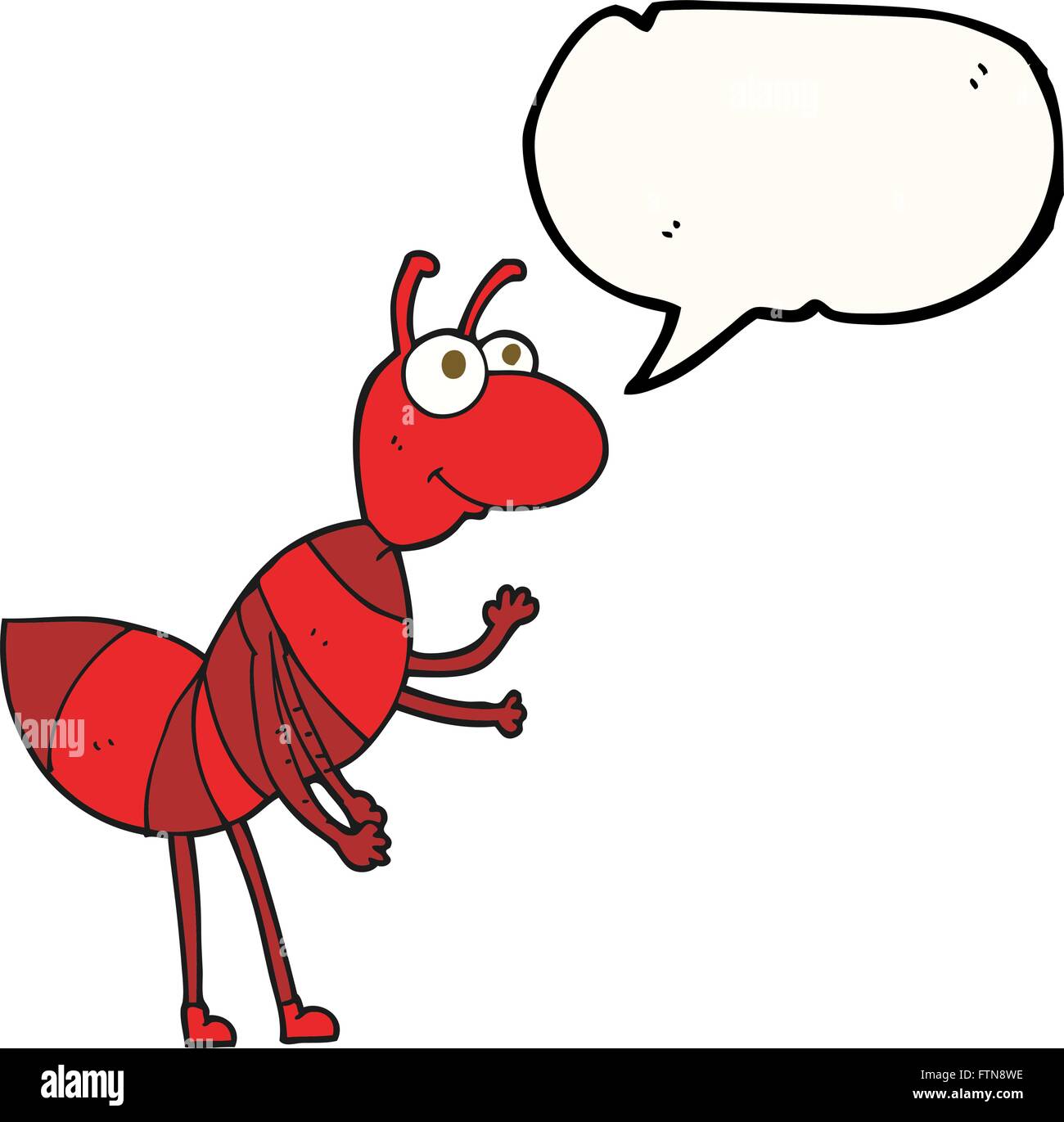 freehand drawn speech bubble cartoon ant Stock Vector Image & Art - Alamy