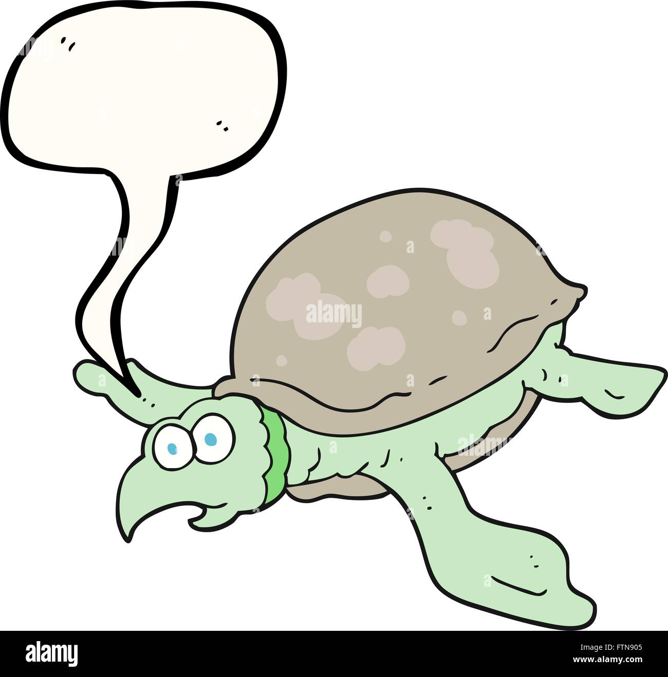 freehand drawn speech bubble cartoon turtle Stock Vector Image & Art ...