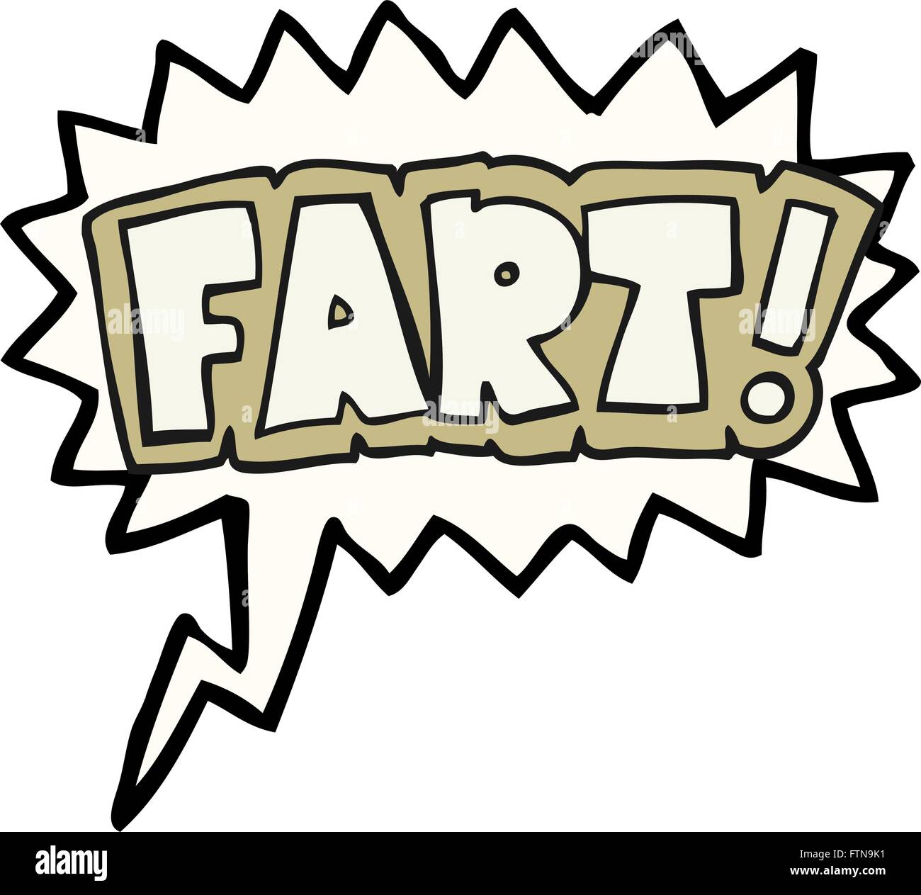 freehand drawn speech bubble cartoon fart symbol Stock Vector Image ...
