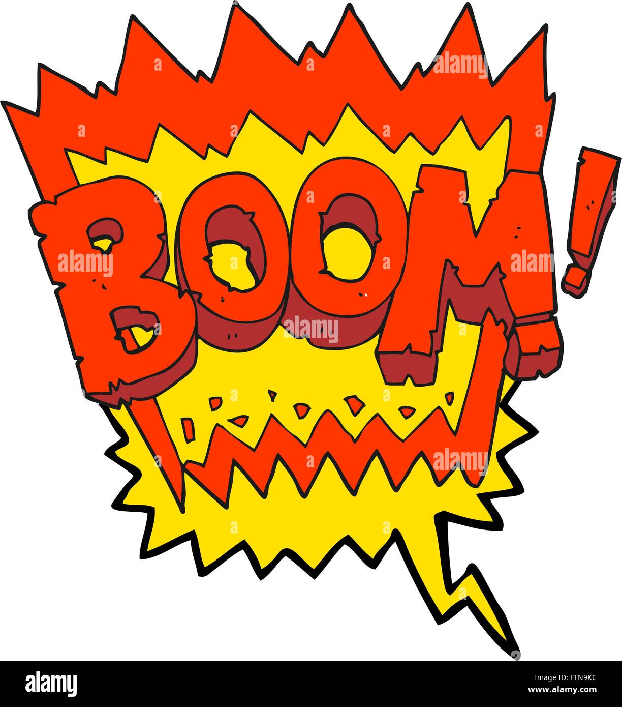 freehand drawn speech bubble cartoon boom symbol Stock Vector Image ...