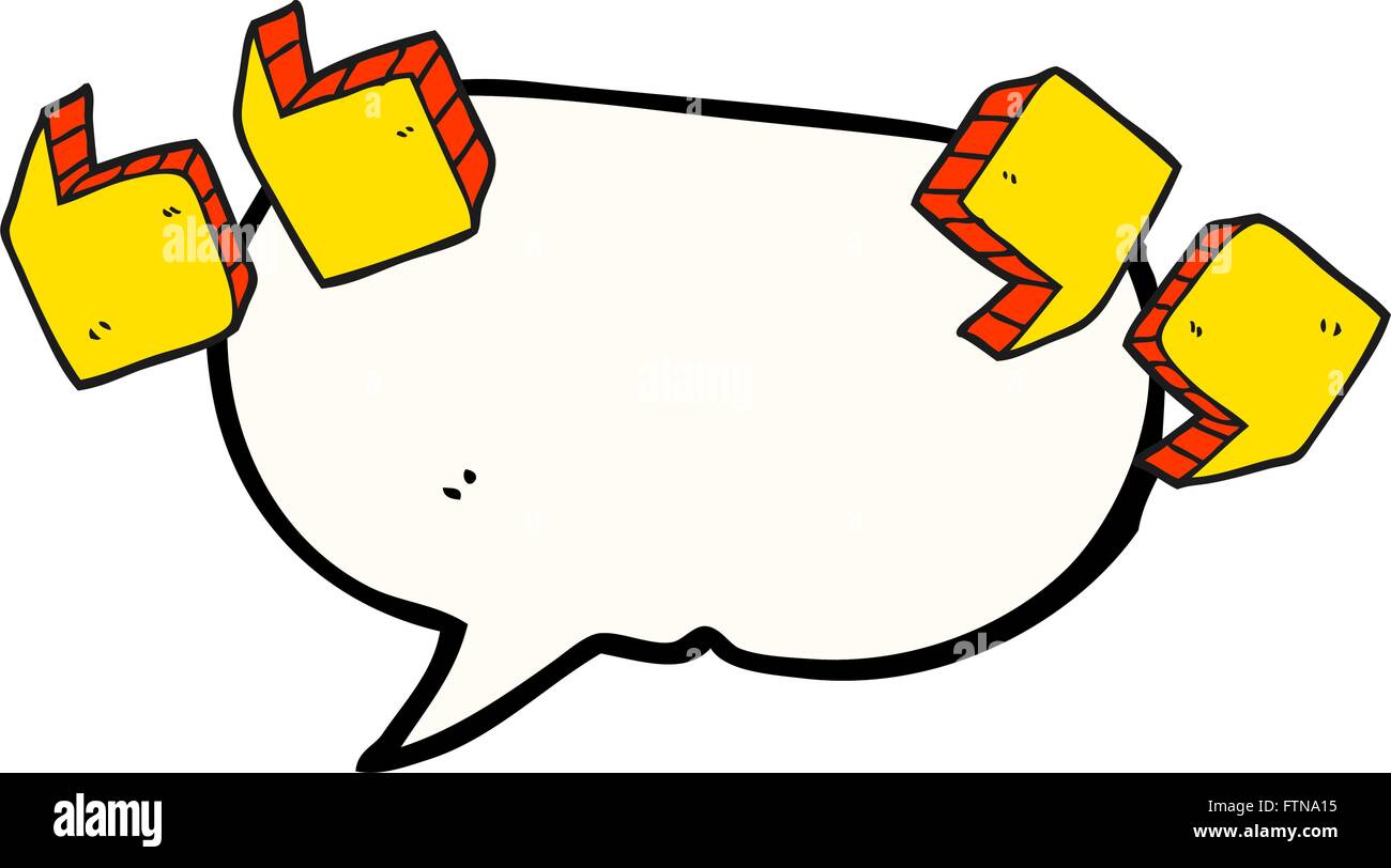 freehand drawn speech bubble cartoon quotation marks Stock Vector Image & Art - Alamy