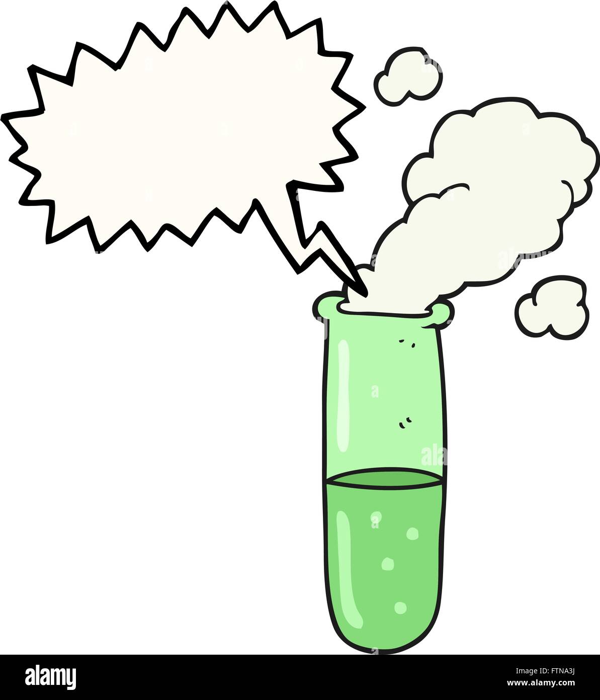 freehand drawn speech bubble cartoon science test tube Stock Vector ...