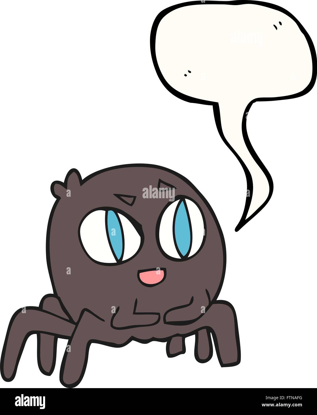 freehand drawn speech bubble cartoon spider Stock Vector Image & Art ...