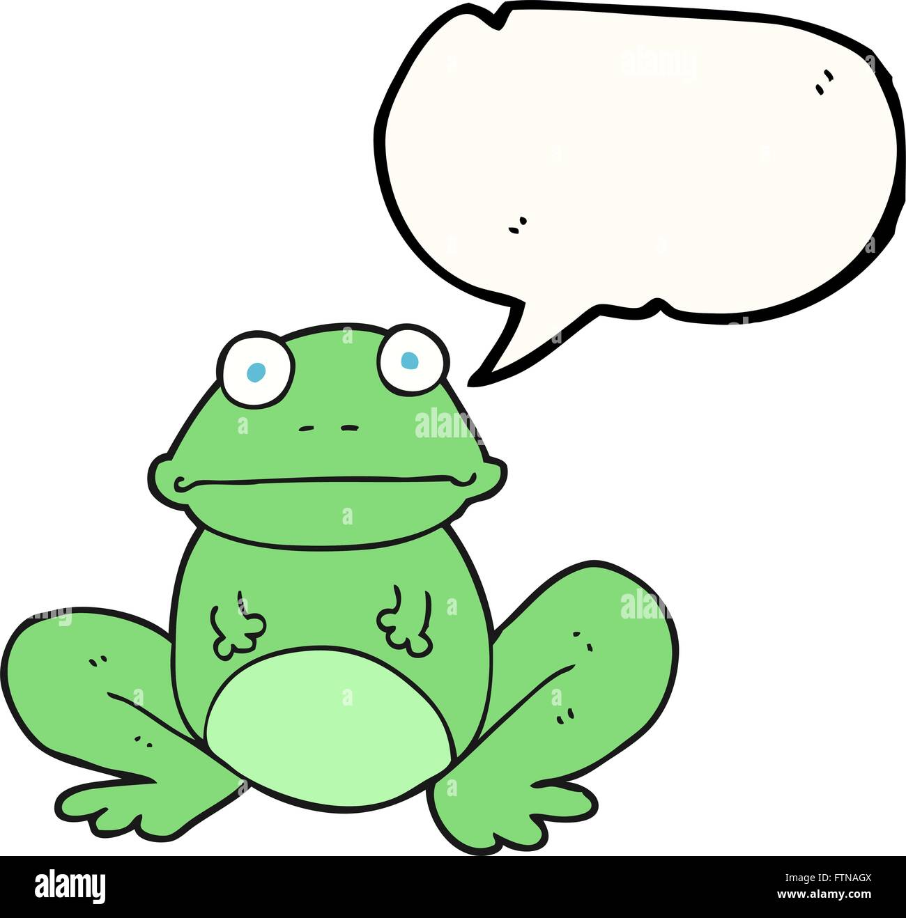freehand drawn speech bubble cartoon frog Stock Vector Image & Art - Alamy