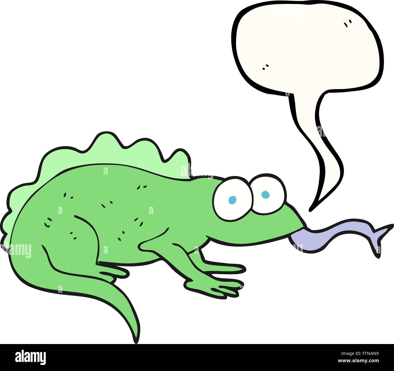 freehand drawn speech bubble cartoon lizard Stock Vector Image & Art ...