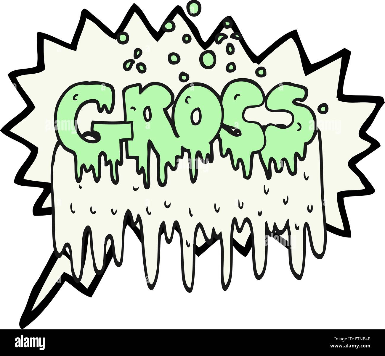 freehand drawn speech bubble cartoon gross symbol Stock Vector Image ...