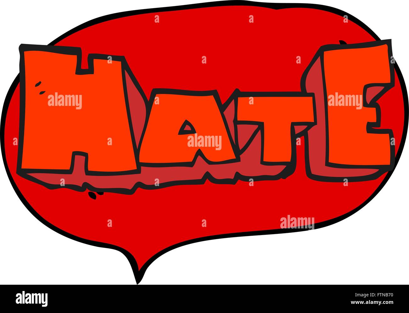 freehand drawn speech bubble cartoon word Hate Stock Vector Image & Art ... freehand drawn speech bubble cartoon word Hate Stock Vector Image & Art ...