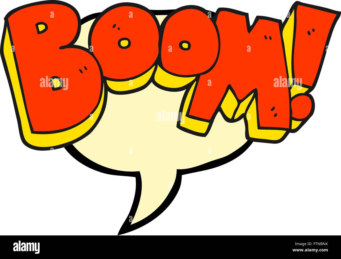 Freehand drawn cartoon boom symbol Stock Vector Images - Alamy