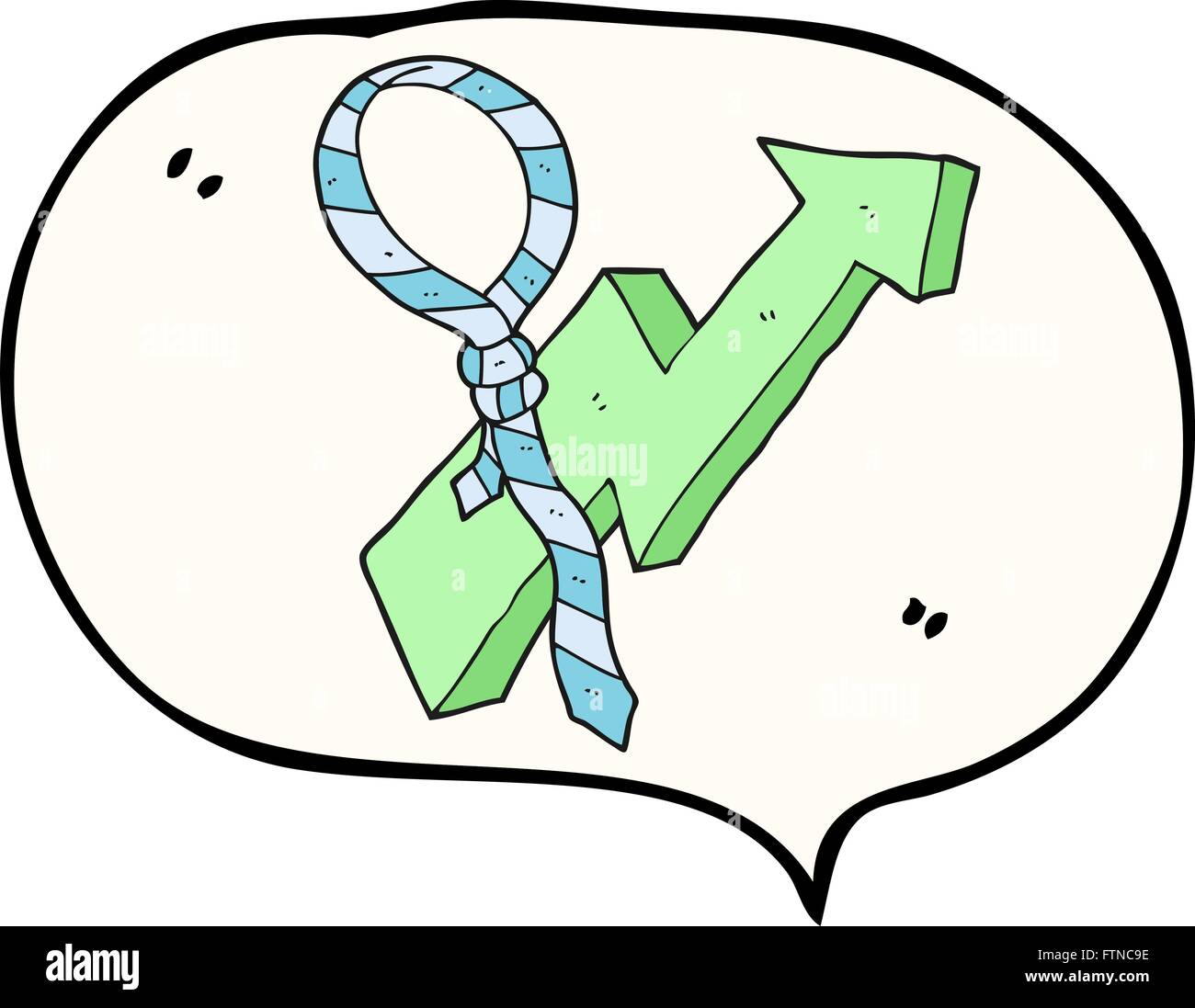 freehand drawn speech bubble cartoon work tie and arrow progress symbol ...