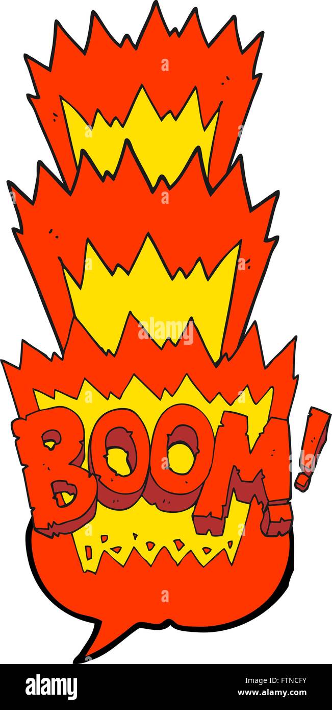 freehand drawn speech bubble cartoon boom symbol Stock Vector Image ...