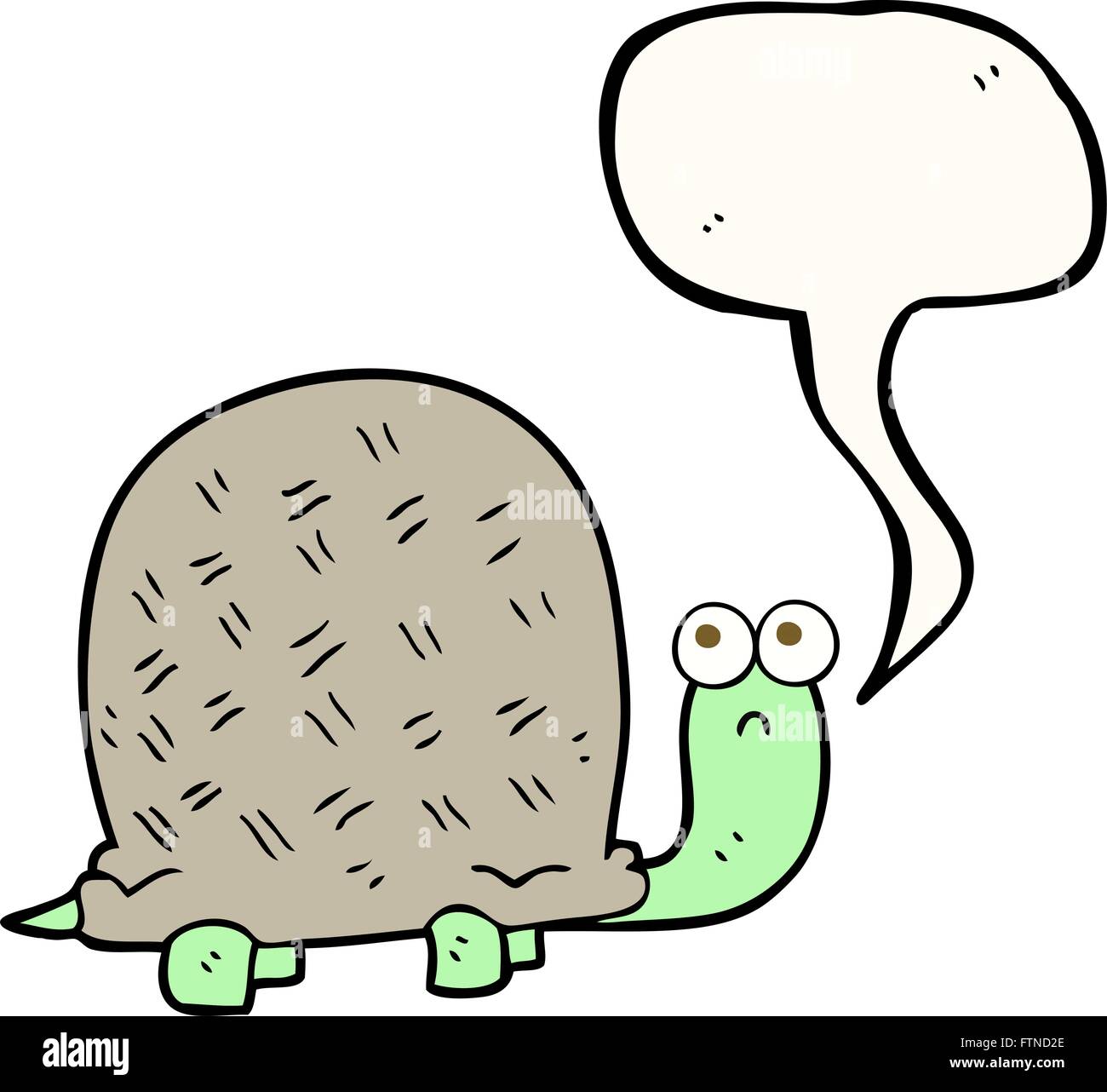 freehand drawn speech bubble cartoon sad turtle Stock Vector Image ...