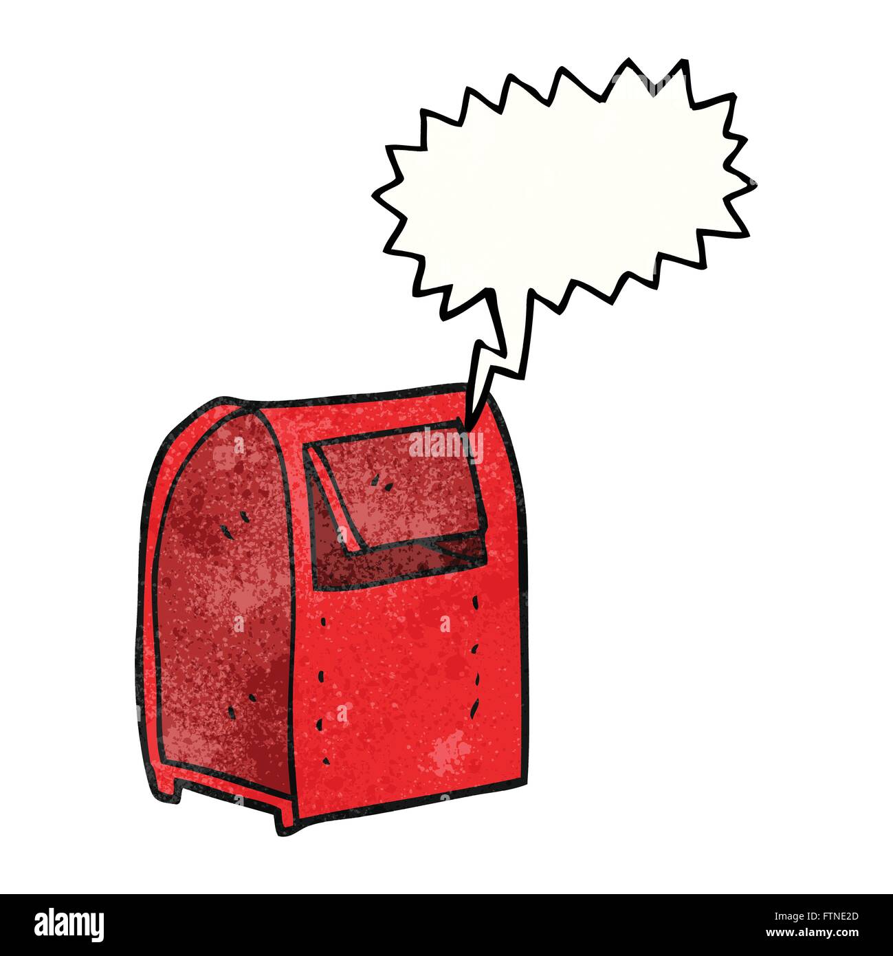 Freehand Drawn Cartoon Mail Box High Resolution Stock Photography and ...