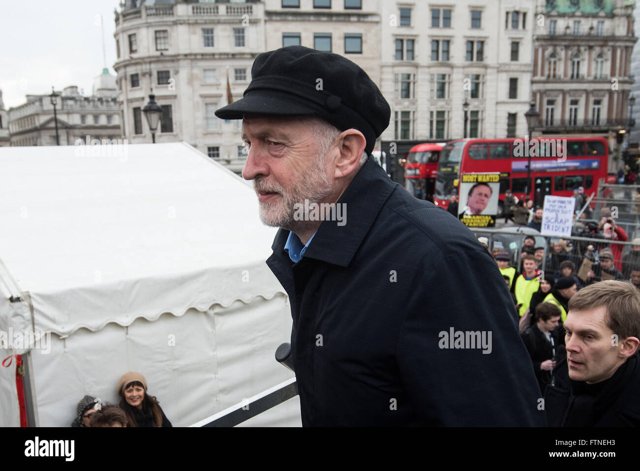 CND anti-Trident protest held in Central London. Featuring: Jeremy ...