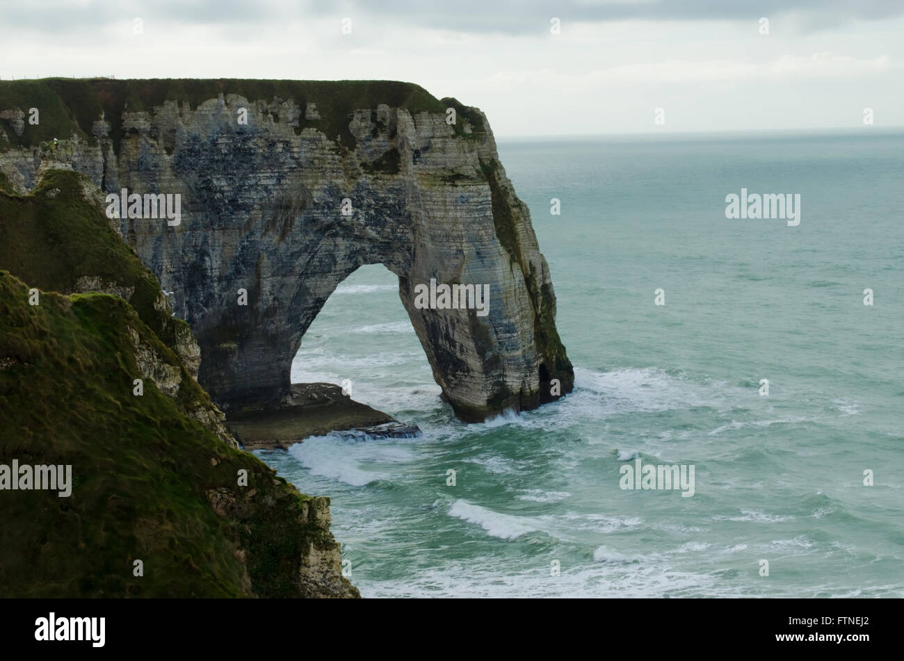 Cliffs in Etretat Stock Photo - Alamy