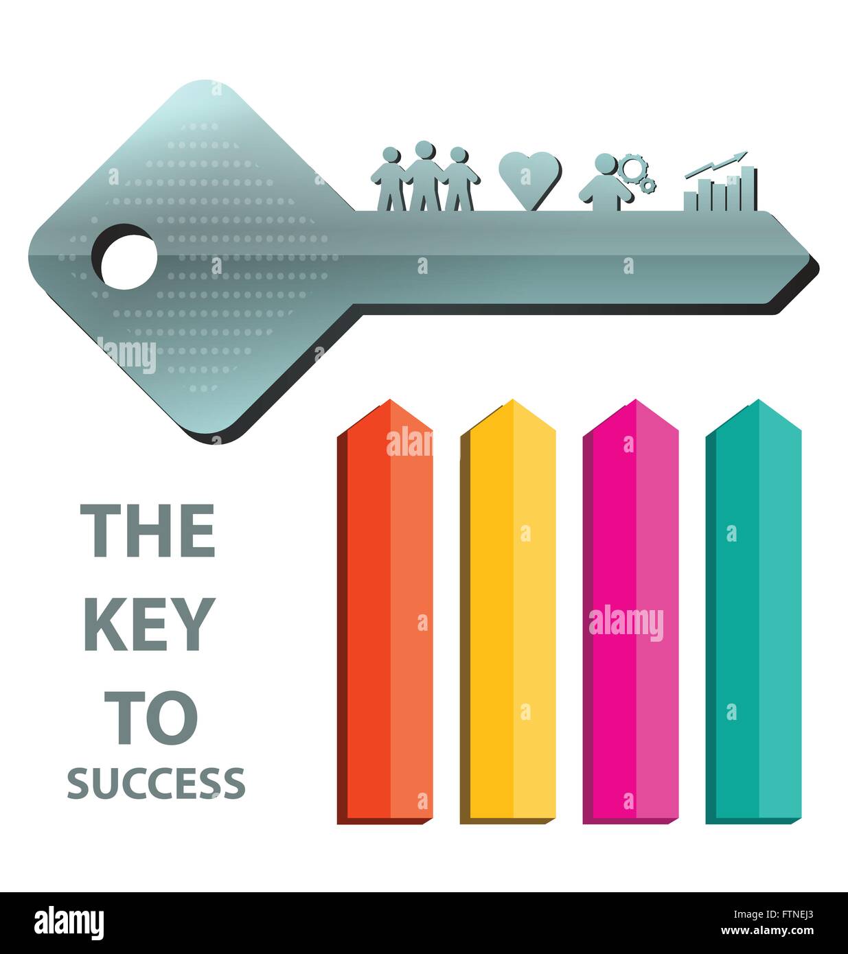 Infographic Template with key business concept 2 Stock Vector Image ...